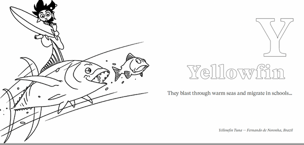 tuna coloring pages
